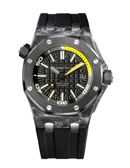 Replica AP Watch Audemars Piguet Royal Oak Offshore Diver Forged Carbon ...