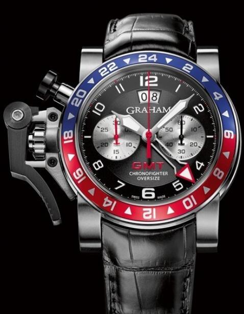 Replica Graham Watch 20VHS.B39A Chronofighter Oversize GMT Blue and Red ...