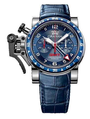 Replica Graham Watch 2OVGS.U06A Chronofighter Oversize GMT Blue [2OVGS ...
