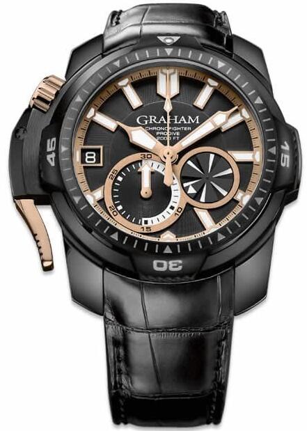 Replica Graham Watch 2CDAZ.B04A Prodive Black and Gold [2CDAZ.B04A ...