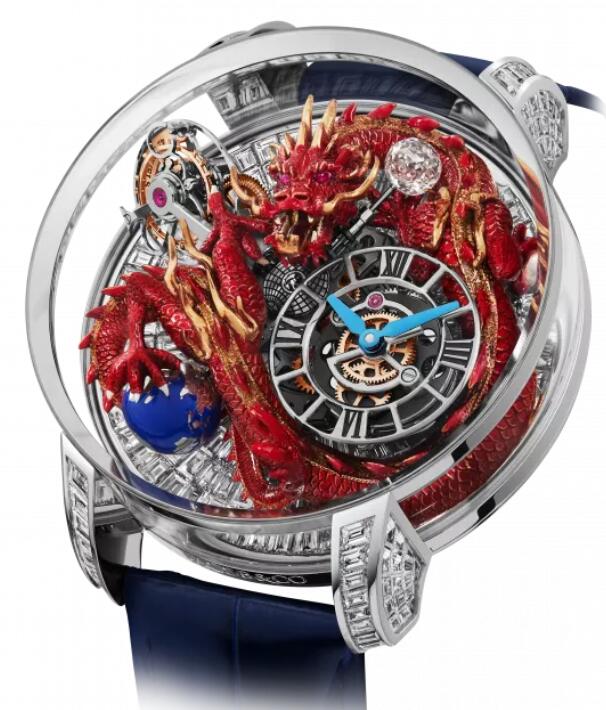 Jacob & Co. ASTRONOMIA ART RED DRAGON BAGUETTE Watch Replica AT812.30 ...