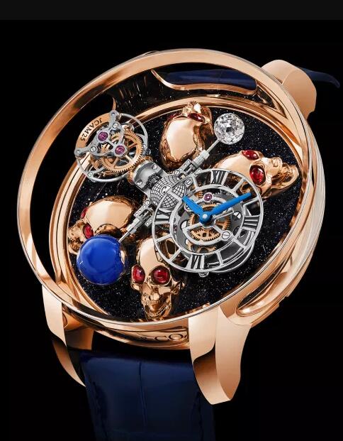 Jacob & Co. ASTRONOMIA TOURBILLON ART STATIC 4 SKULLS Watch Replica ...