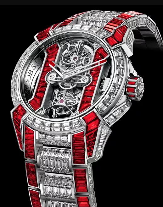 Jacob & Co. EPIC X TOURBILLON BRACELET RUBIES Watch Replica EX500.30.BD ...