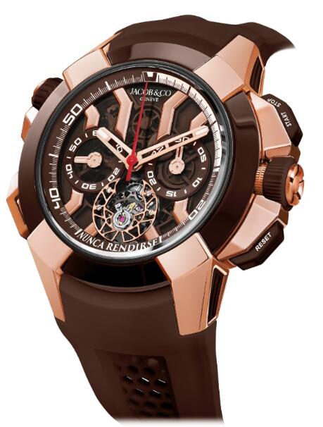 Jacob & Co. Epic X Chrono Tourbillon Rose Gold Watch Replica EC360.42 ...