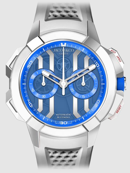 Jacob & Co. EPIC X CHRONO TITANIUM SATINED CASE Watch Replica EC430.20 ...