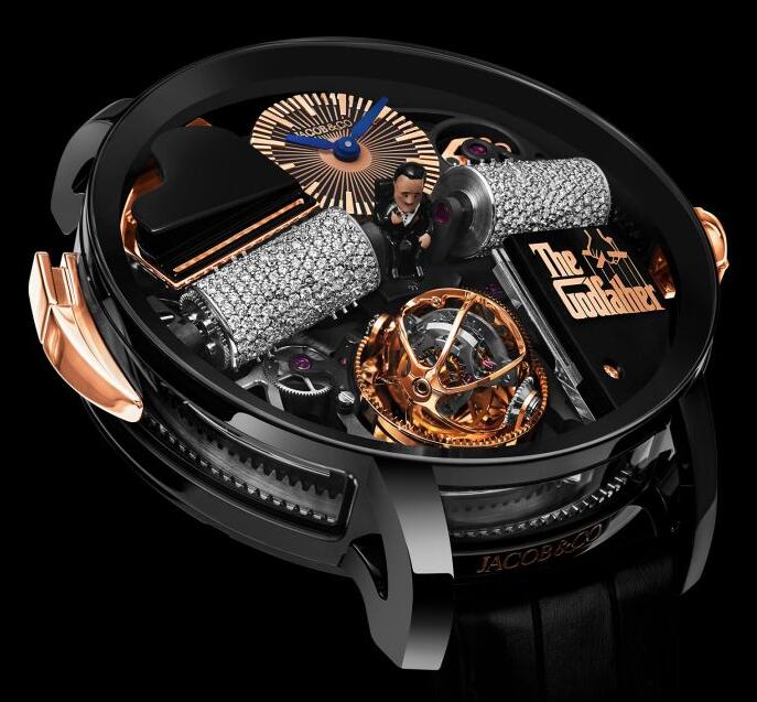 Jacob & Co. OPERA GODFATHER MUSICAL WATCH BLACK DLC GRADE 5 TITANIUM ...