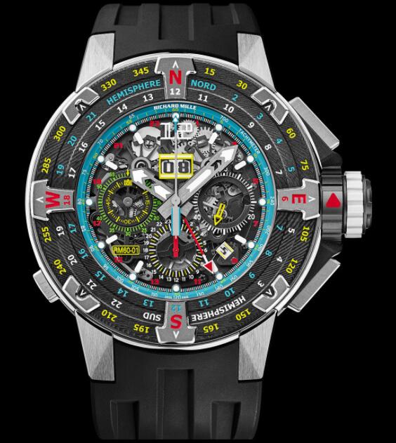 Replica Richard Mille RM 60-01 Automatic Flyback Chronograph Les Voiles ...
