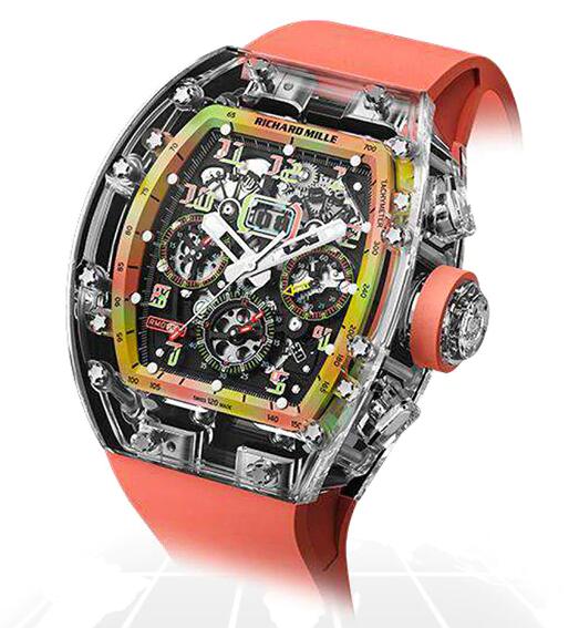 Replica Richard Mille RM011 SAPPHIRE FLYBACK CHRONOGRAPH A11 TIME ...